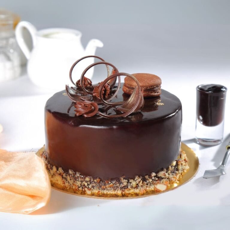 Signature Belgian Dark Chocolate Cake with Salted Caramel – Shirene ...